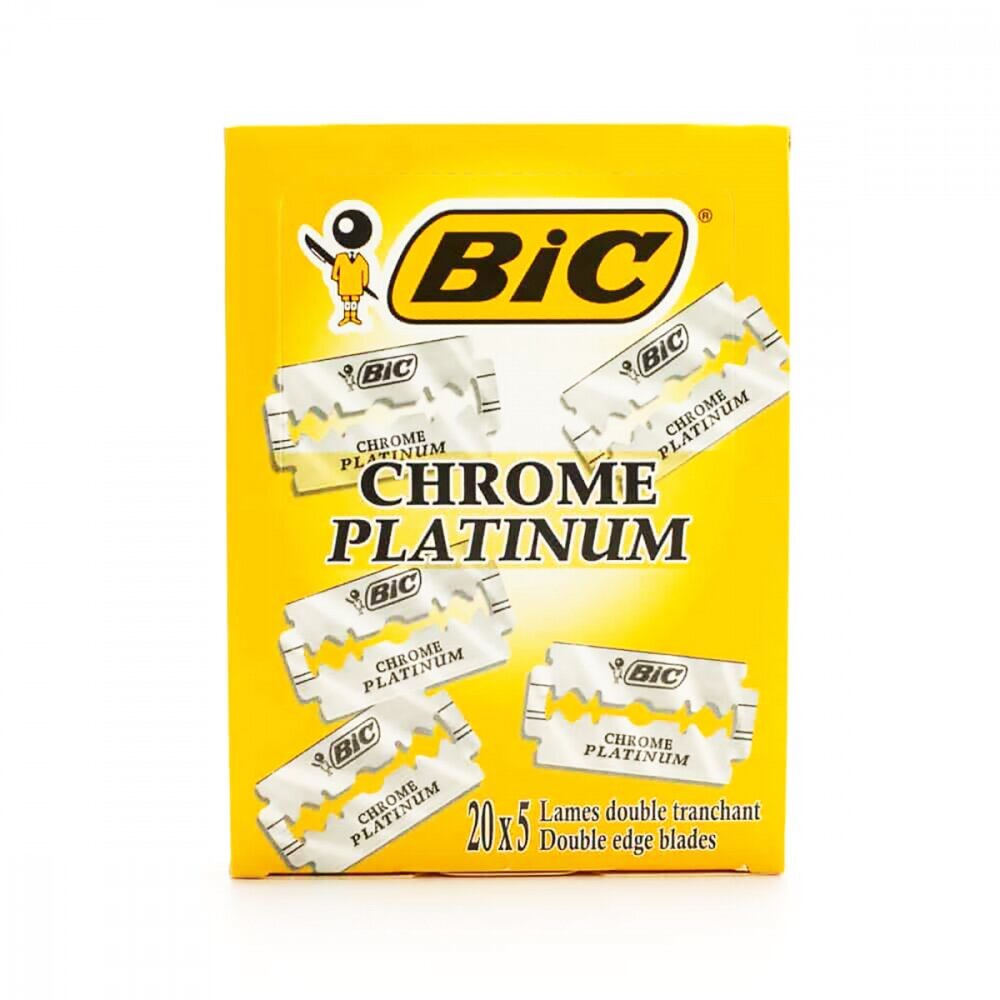 Shaving Blades Bic Chrome Platinum Double edge, double coating ...